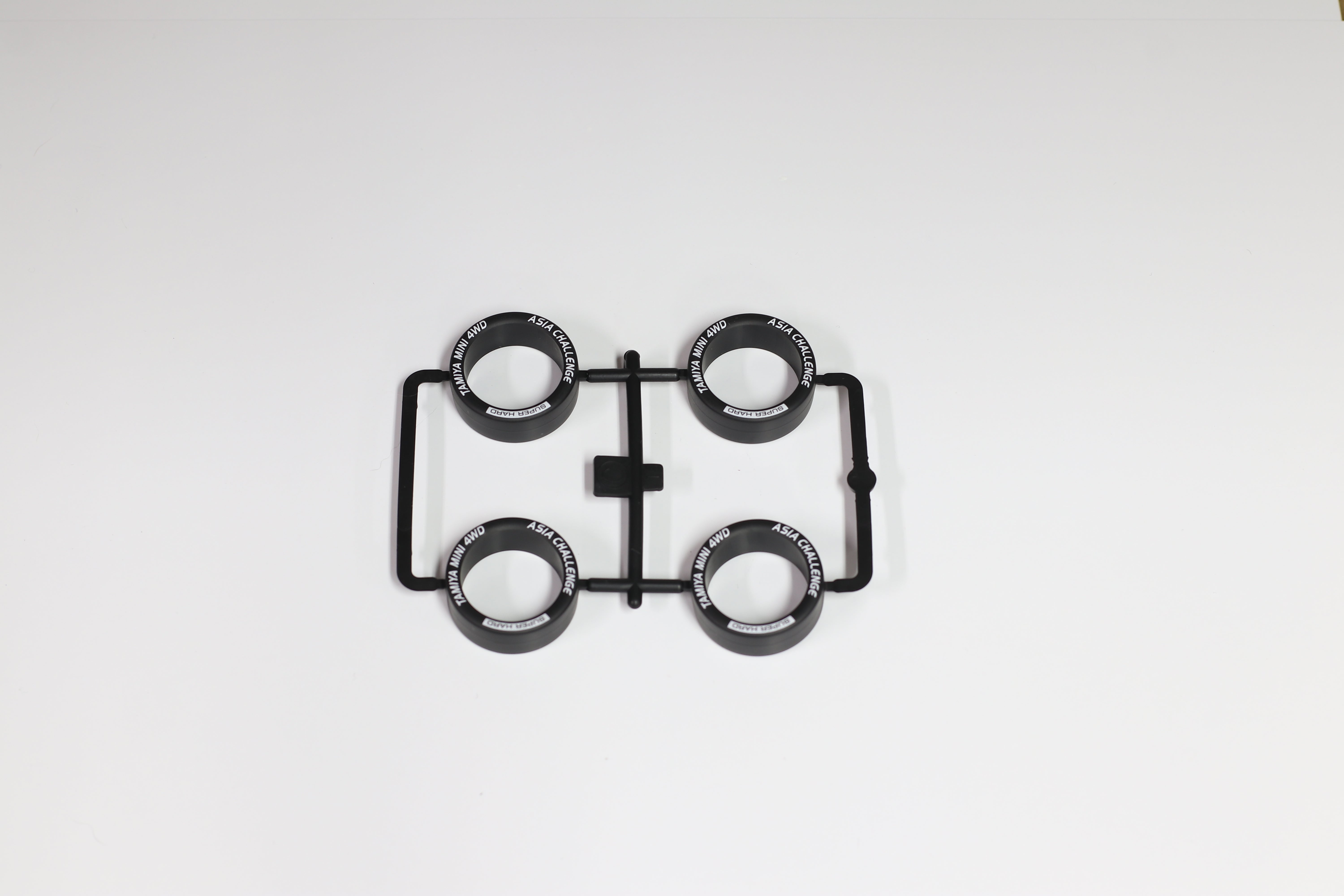 Tamiya Super Hard Medium Dia. Low Profile Tires (Black) w/Lettering ...